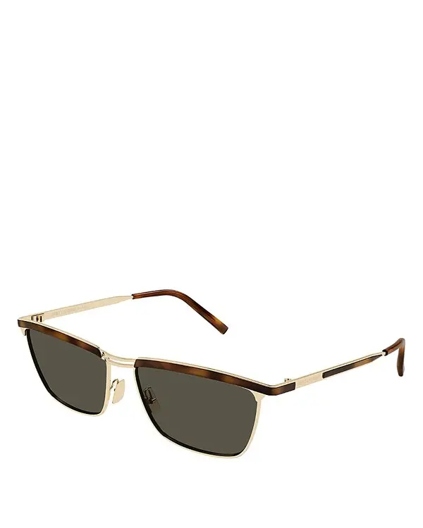 Saint Laurent Rectangular Sunglasses - Gold