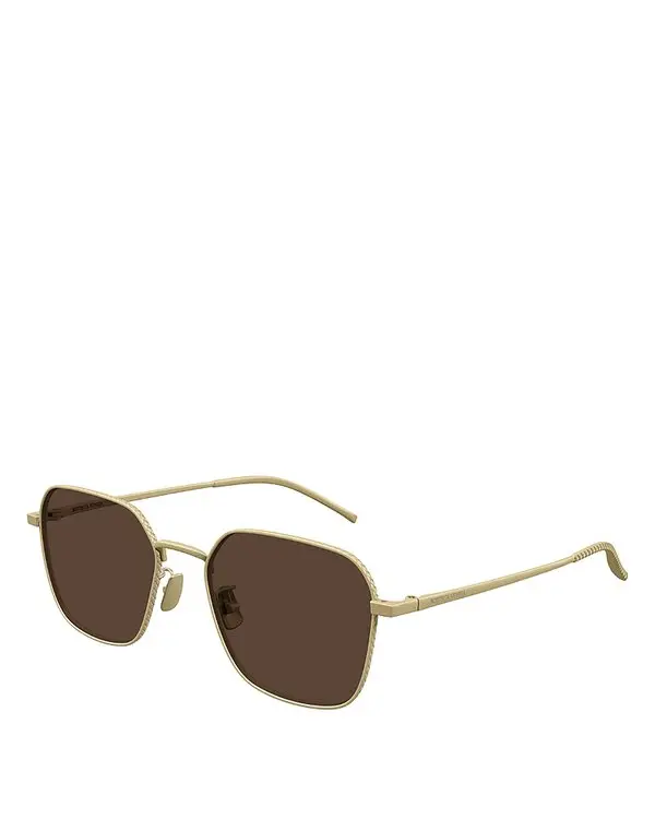 Bottega Veneta Square Sunglasses, 55mm - Bronze