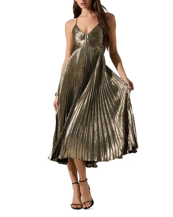 Astr The Label Blythe Dress - Black Gold - 40% Off | Editorialist