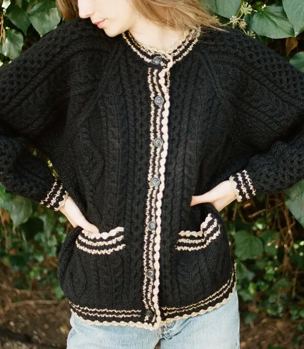 HMD Tamara Merino Wool Cardigan - Black