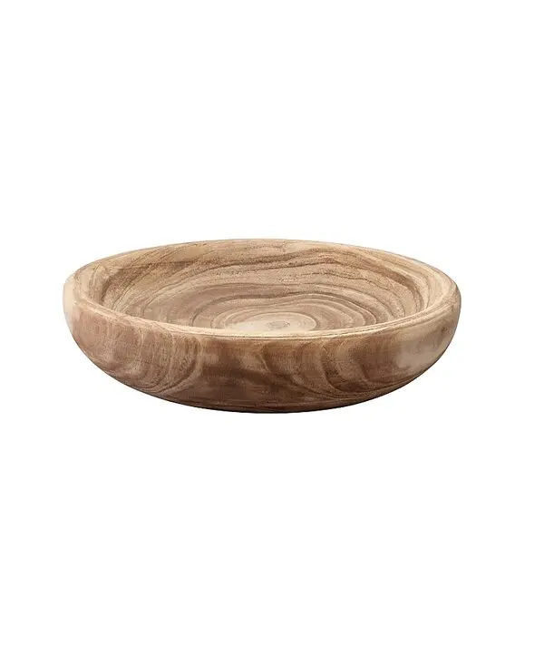 JAMIE YOUNG CO. Laurel Wooden Decorative Bowl, Small - Natural