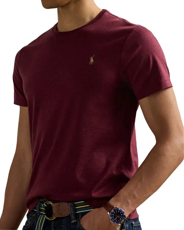 Polo Ralph Lauren Cotton Embroidered Logo Tee - Red