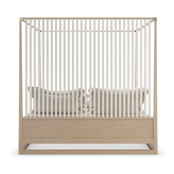 CARACOLE Pinstripe Canopy King Bed
