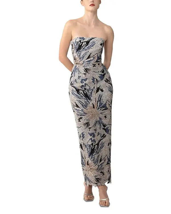 SAU LEE Meryl Sequined Gown
