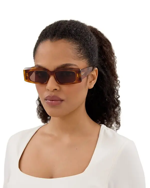 Alaïa Rectangular Sunglasses, 53mm