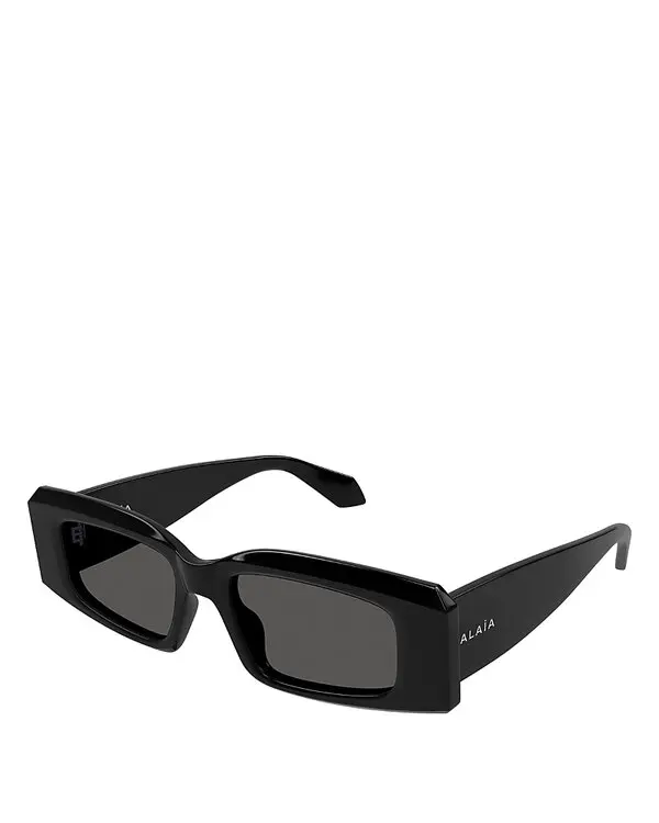Alaïa Rectangular Sunglasses - Black
