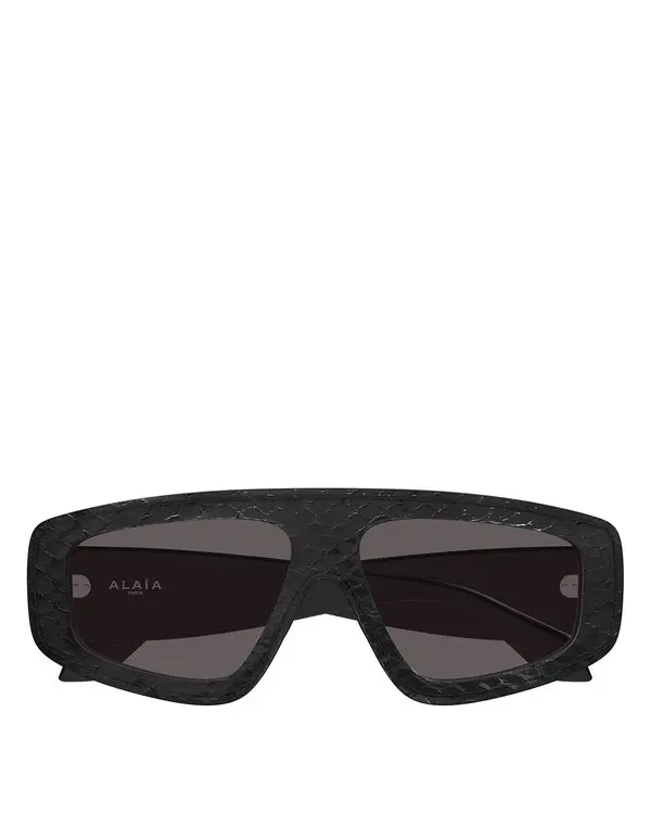 Alaïa Mask Sunglasses, 99mm - Black