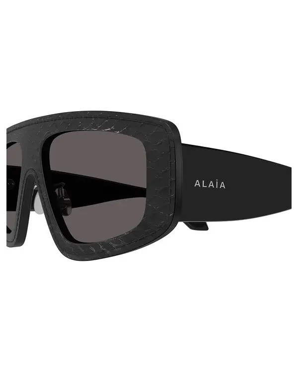 Alaïa Mask Sunglasses, 99mm - Black