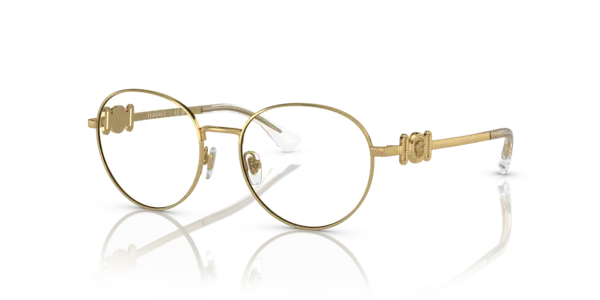 Versace Round Frame Eyeglasses - Or