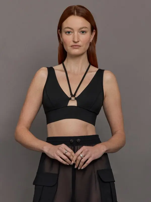 MICHI Odyssey Longline Bra - Black