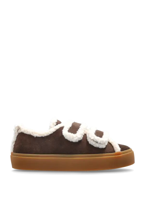 Inuikii Shearling Velcroed Sneakers - Brown