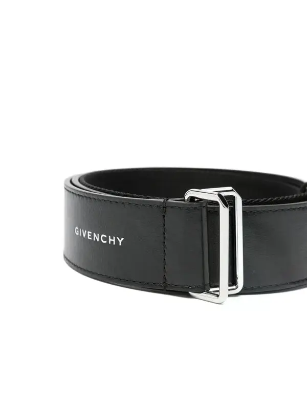 Givenchy Logo-stamp Leather Belt