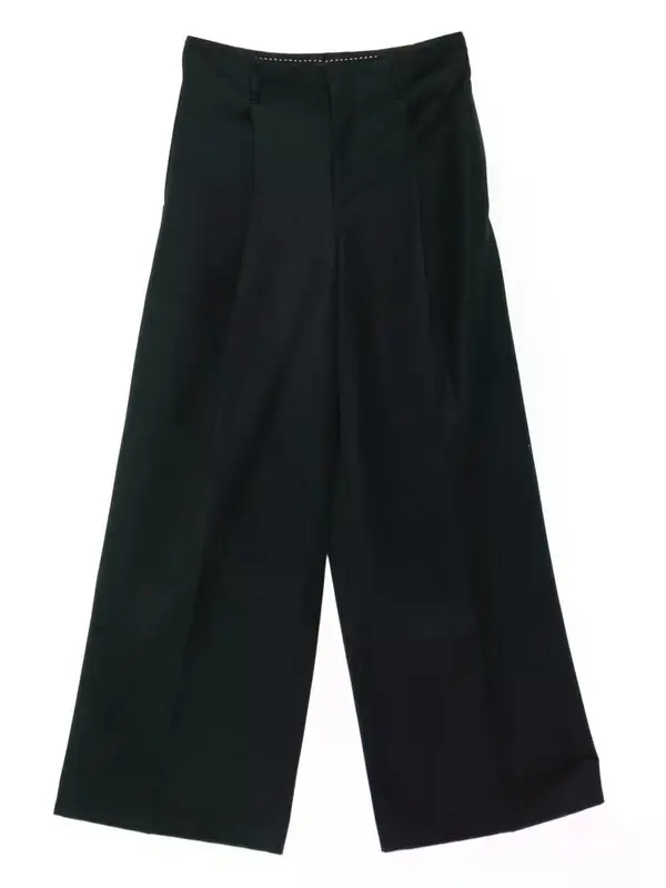 Lacoste Pleated Wide Leg Pants