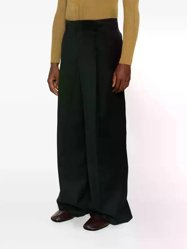 Lacoste Pleated Wide Leg Pants