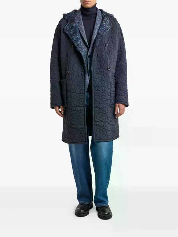 Etro Paisley Quilted Hooded Coat