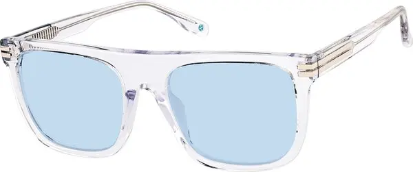 Zenni Square Full Rim Sunglasses - Clear