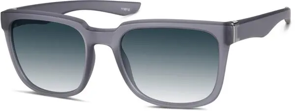 Zenni Square Full Rim Sunglasses - Dark Gray