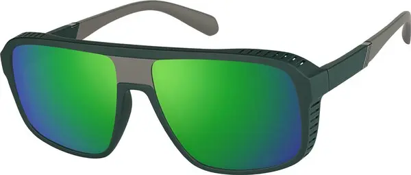 Zenni Square Full Rim Sunglasses - Olive