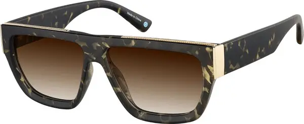 Zenni Square Full Rim Sunglasses - Tortoiseshell