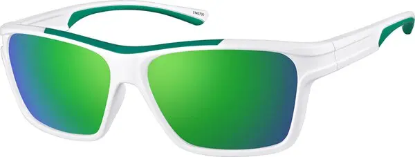 Zenni Square Full Rim Sunglasses - White