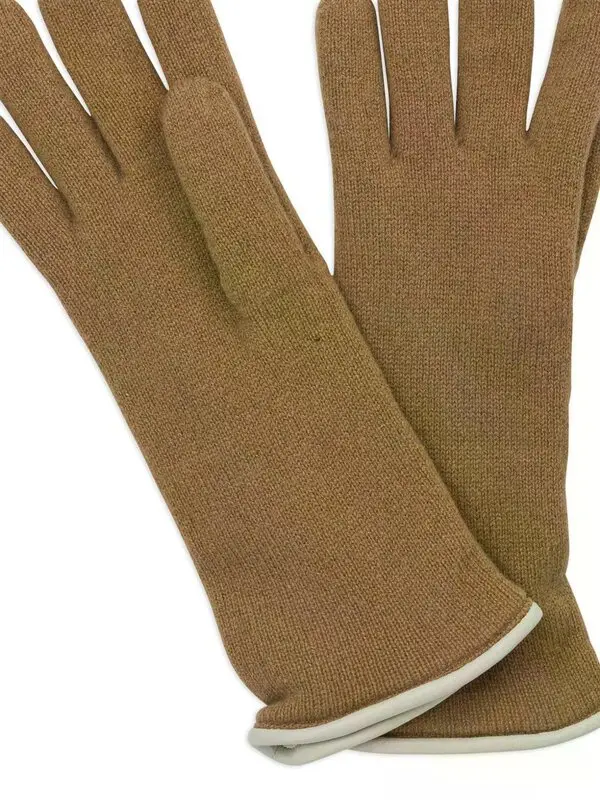 RESTELLI Knitted Gloves - Brown