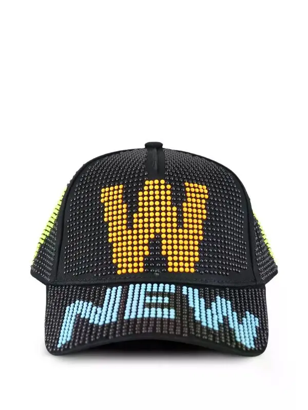 WALTER VAN BEIRENDONCK Beaded Cap - Black