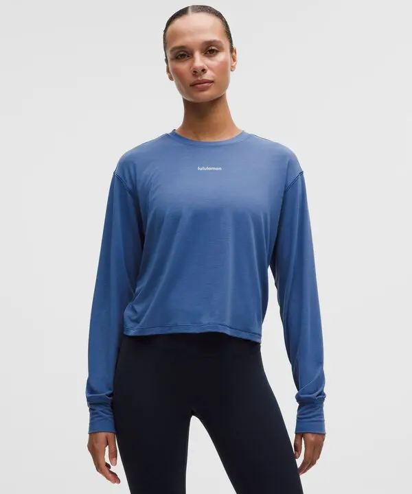 Lululemon Jersey Training Long-sleeve Shirt - Brilliant Blue