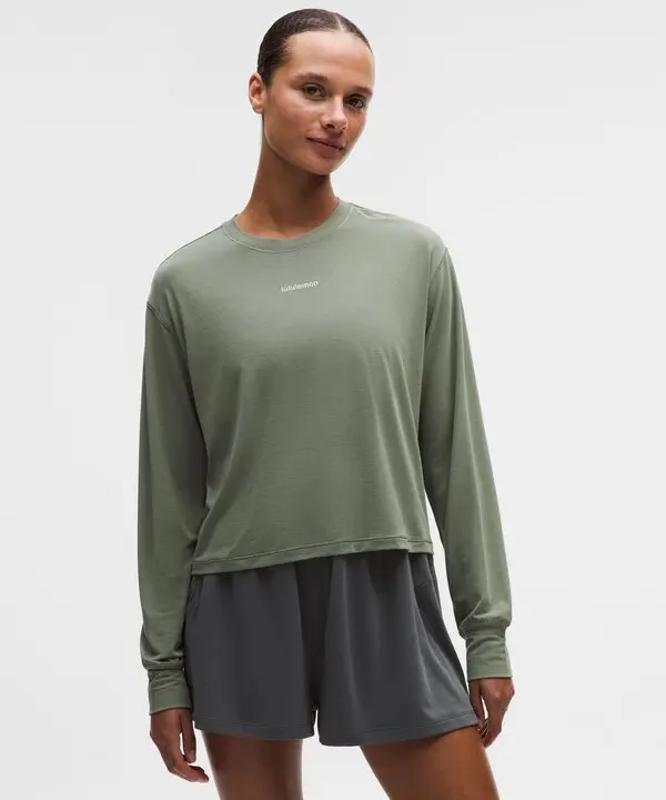 Lululemon Jersey Training Long-sleeve Shirt - Willow Leaf