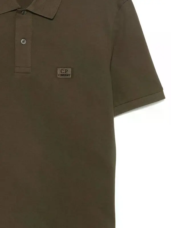 C.P. COMPANY Logo-patch Polo Shirt