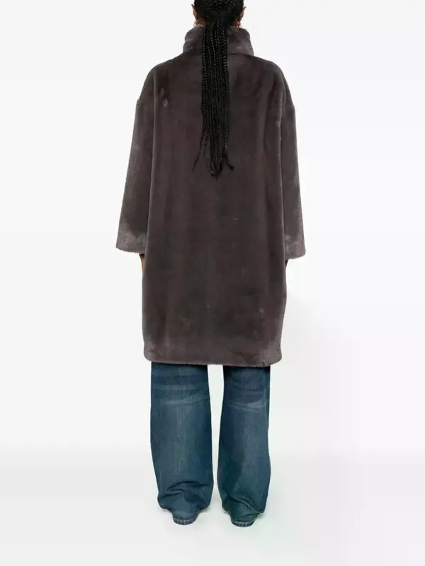 Herno Funnel-neck Coat - Grey