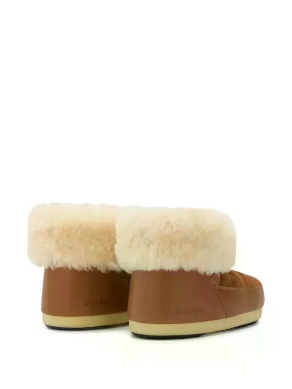 Moon Boot Evx Quilted Shearling Boots - Brown