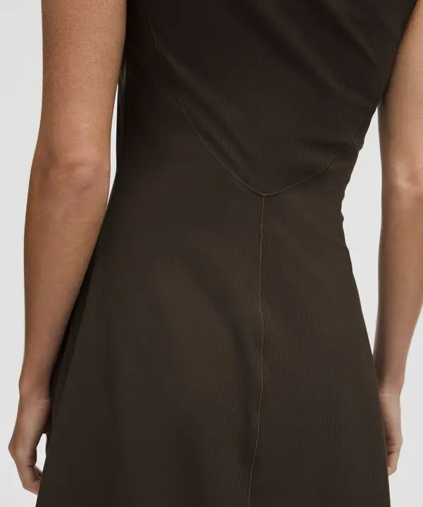 Lululemon All Aligned Ribbed Mini Dress In Olive Brown - 50% Off |  Editorialist