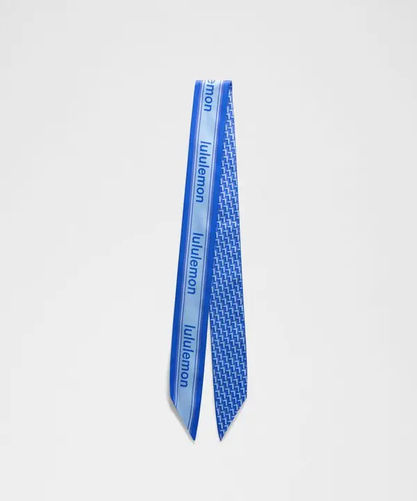 Lululemon Satin Skinny Scarf - Sinatra Blue/blue Horizon/cerulean Blue