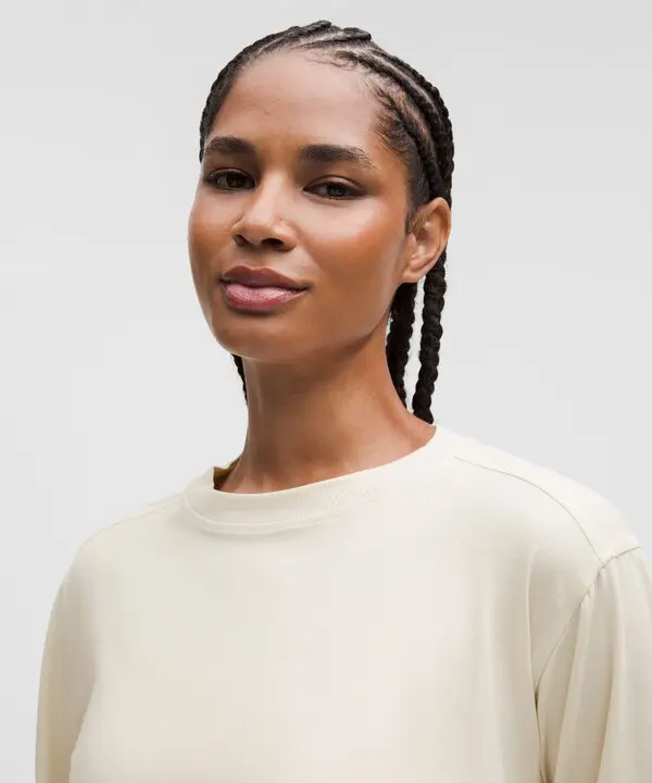 Lululemon All Yours Organic Cotton Long-sleeve Shirt - Light Ivory