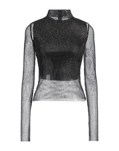 Sportmax Top With Appliqués And Crystals - Black