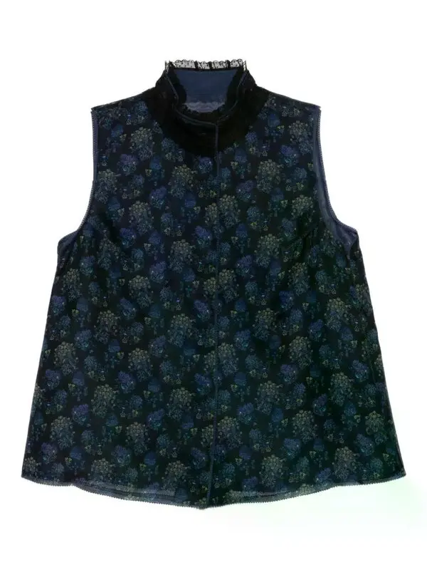 Shiatzy Chen Printed Gilet - Blue