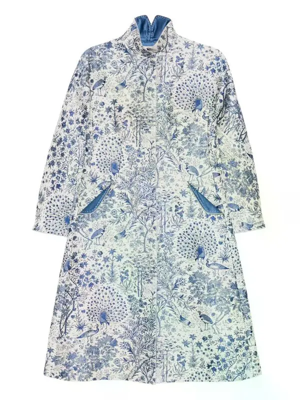 Shiatzy Chen Scape-of-curve Coat - Blue