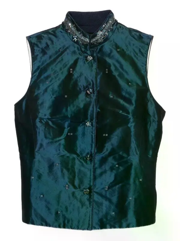 Shiatzy Chen Embellished Gilet - Blue