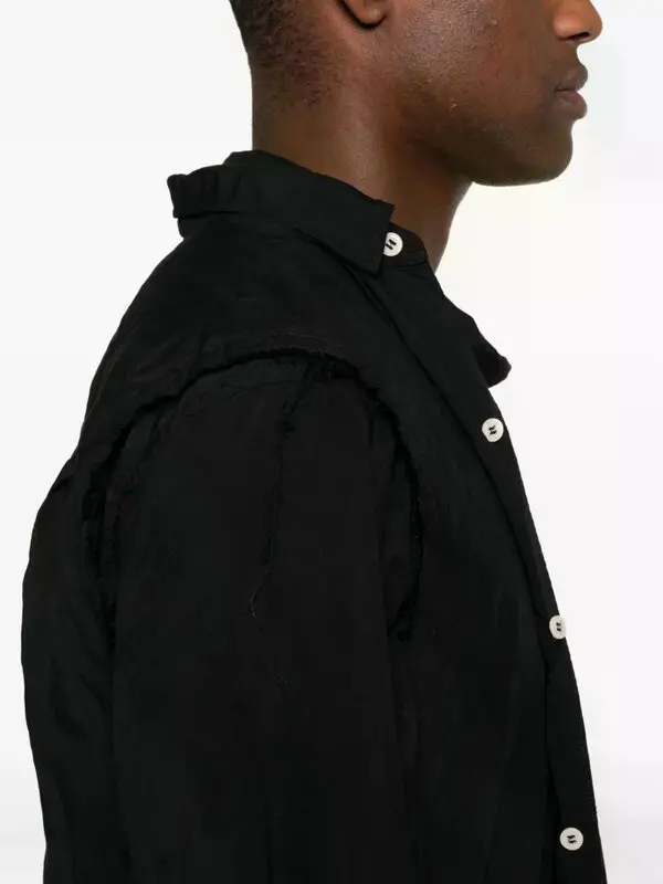 Comme Des Garçons Button-fastening Asymmetric Shirt
