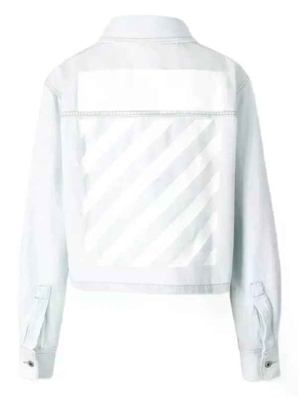 Off-White Striped Button Jacket