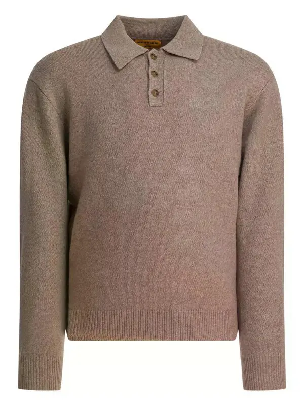 Guest In Residence Elbow-detailed Polo Shirt - Brown