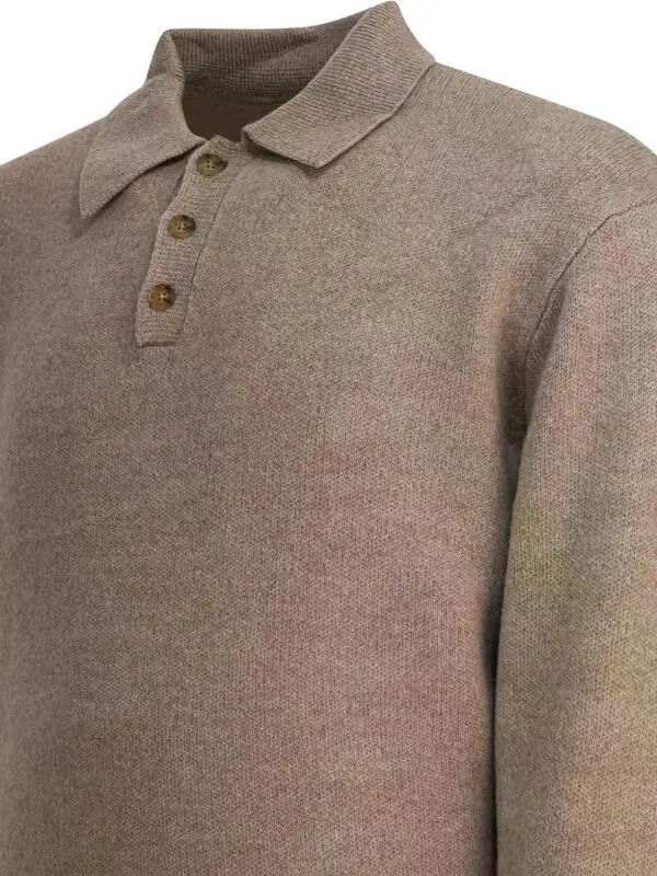 Guest In Residence Elbow-detailed Polo Shirt - Brown