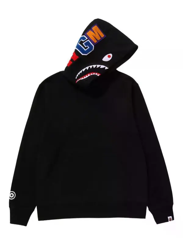 A BATHING APE Printed Shark Hoodie
