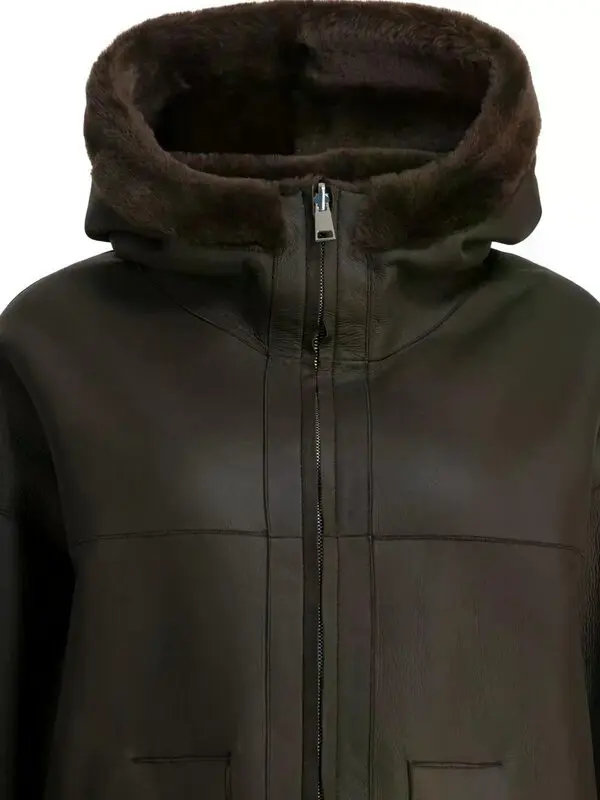BLANCHA Hooded Sheepskin Jacket