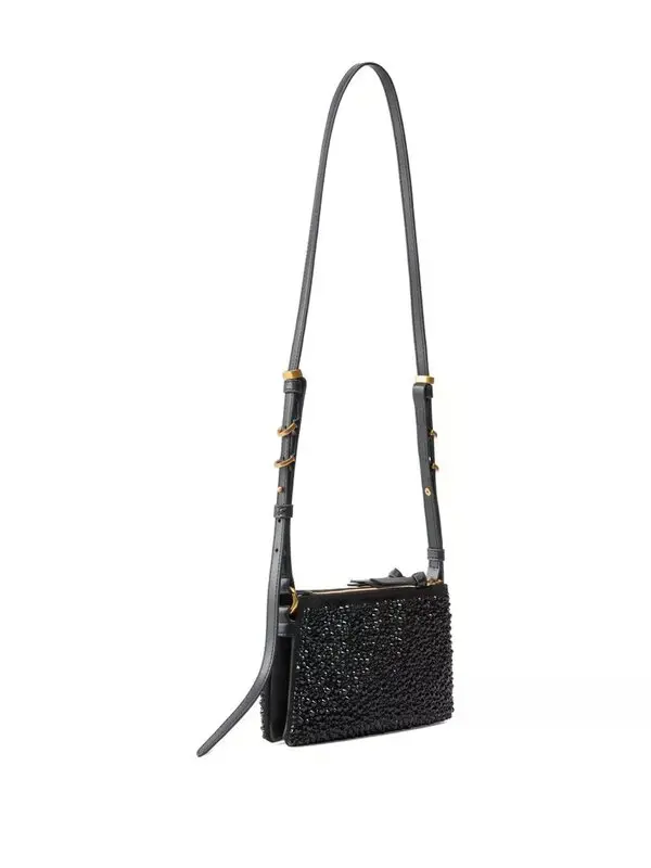 Pinko Embellished-logo Mini Bag - Black