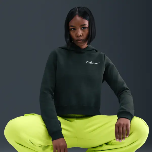Nike Sportswear Phoenix Fleece Shrunken Hoodie - Green
