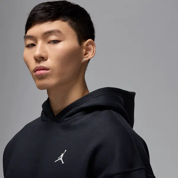 JORDAN Brooklyn Fleece Oversized Pullover Hoodie - Black