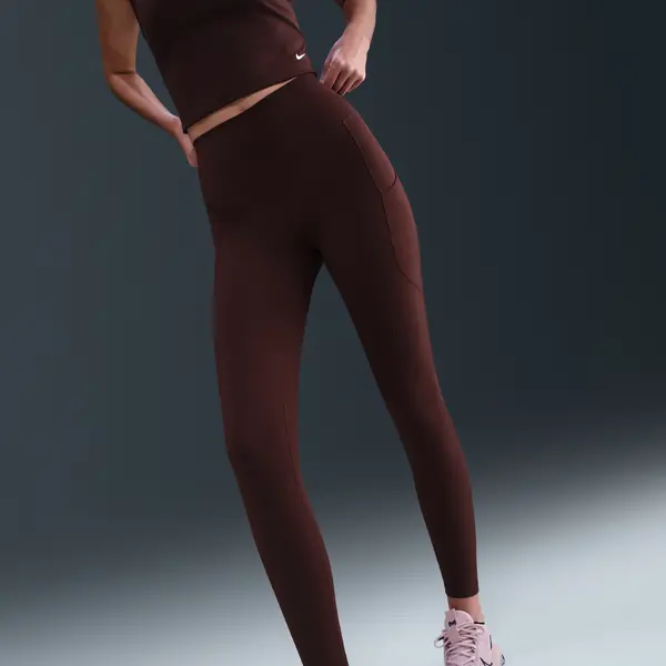 Nike High-waisted 7/8 Leggings With Pockets - Red
