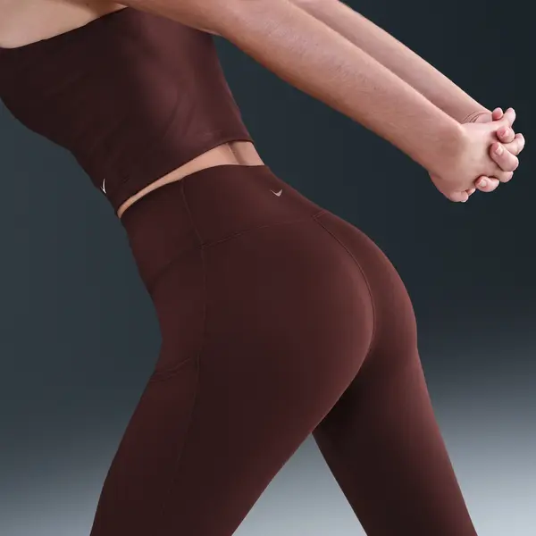 Nike High-waisted 7/8 Leggings With Pockets - Red