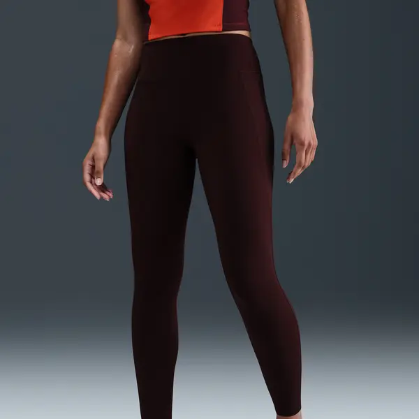 Nike Universa High-waisted 7/8 Leggings With No Front Seam - Red